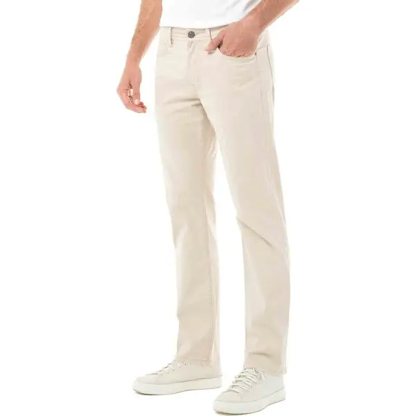 LIVERPOOL Regent Relaxed Straight Leg Twill Pants - Sand