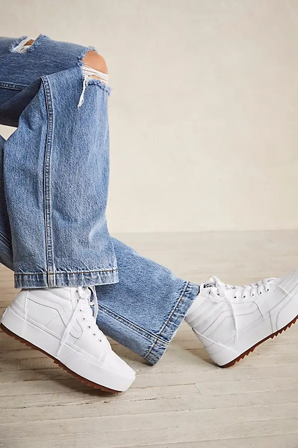 Vans Sk8 Hi High Top Platform Vans Outfit Vans Sk8 Hi With