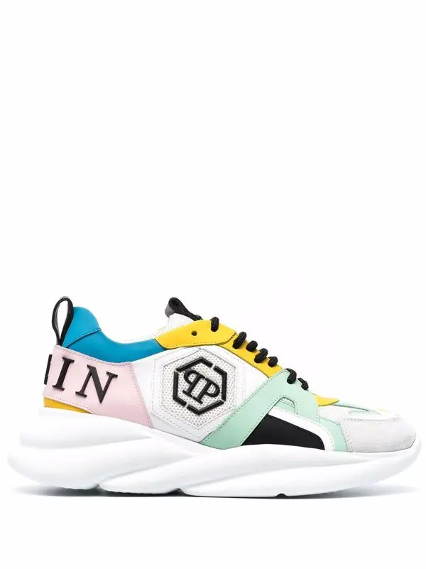 Philipp Plein Hurricane Low-Top Sneakers In White 31% Off