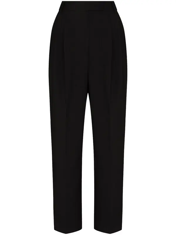 THE FRANKIE SHOP Bea Tailored Cropped Trousers - Black