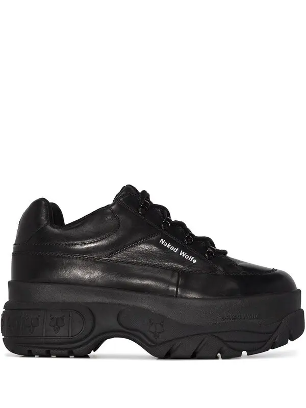 NAKED WOLFE Sporty Chunky Sneakers - Black