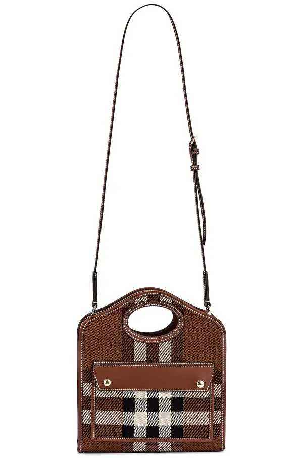 Burberry Mini Pocket Bag In Dark Birch Brown 47% Off Editorialist