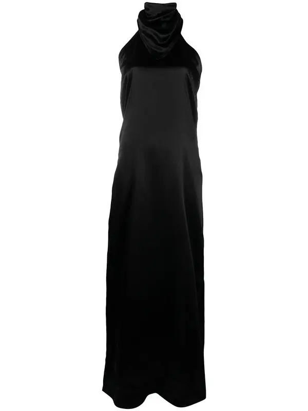 backless dress with scarf ASOS Design - High Neck Backless Maxi Dress - Women - Viscose/Elastane - 8 US