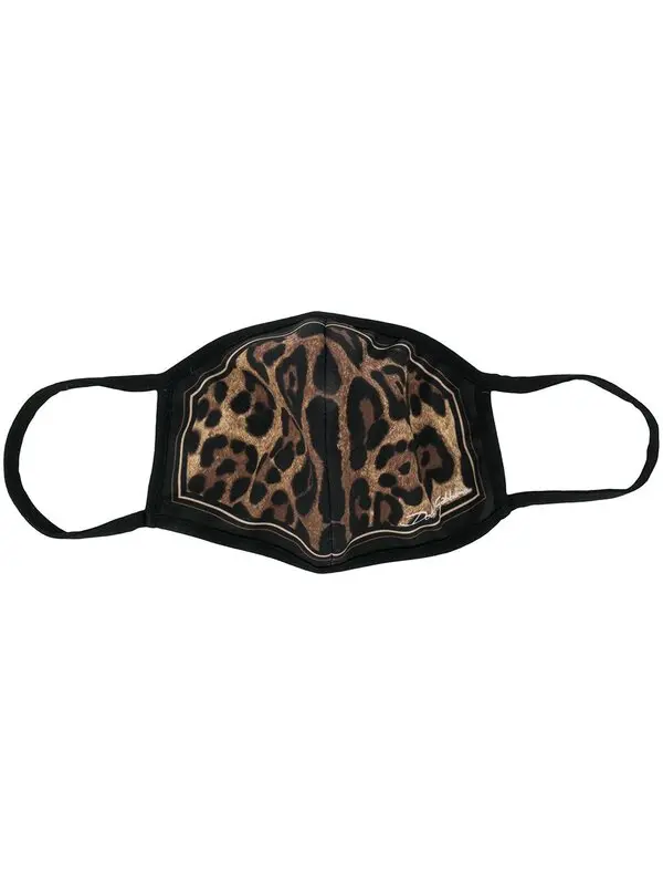 Dolce & Gabbana Leopard-print Face Mask