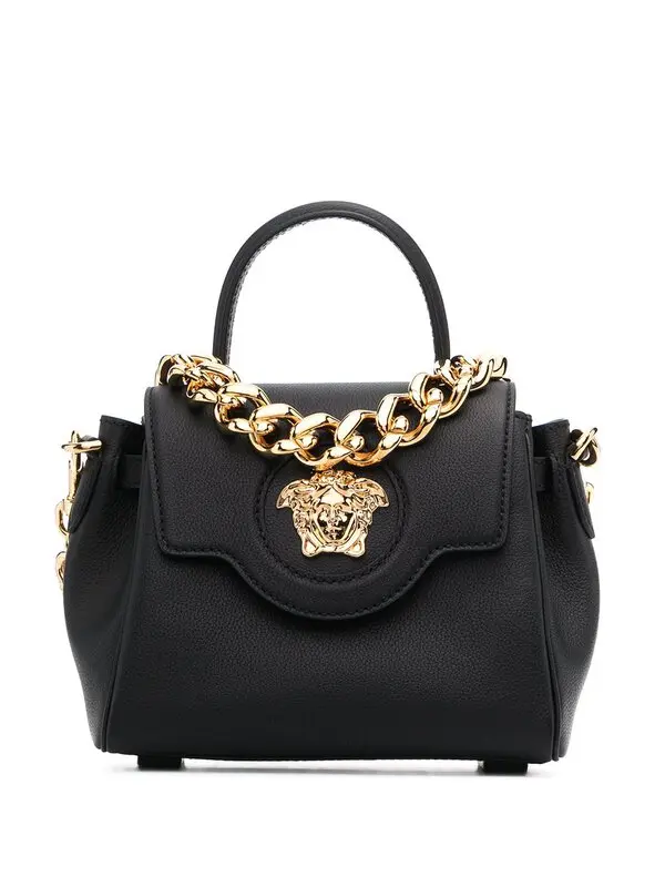 Versace La Medusa Top-handle Bag - Black