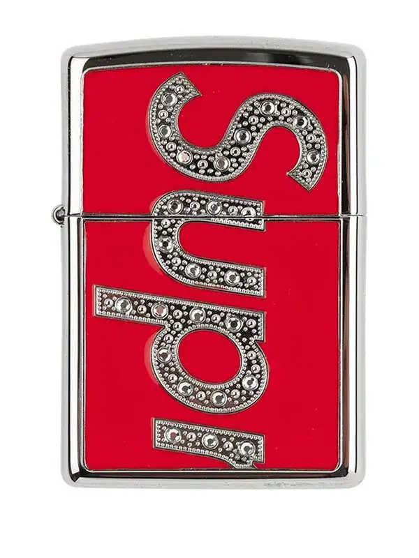 Supreme X Swarovski Zippo Lighter - Red | Editorialist