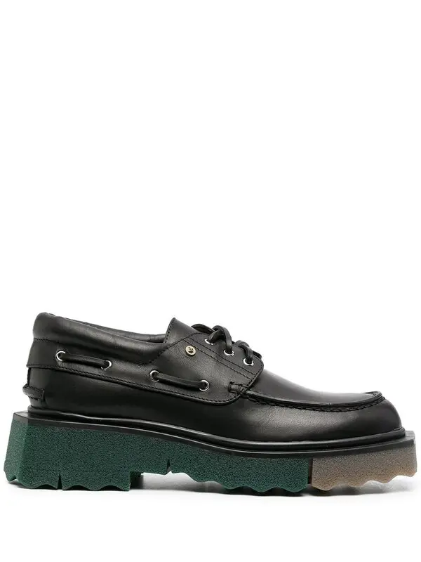 Off-White Sponge Boat Lace-up Shoes