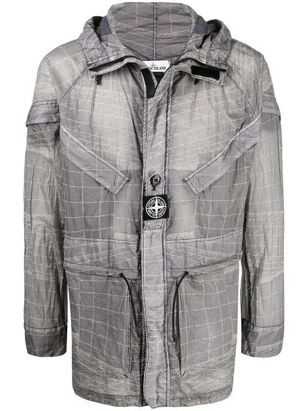 Stone Island Abstract-print Lightweight Jacket