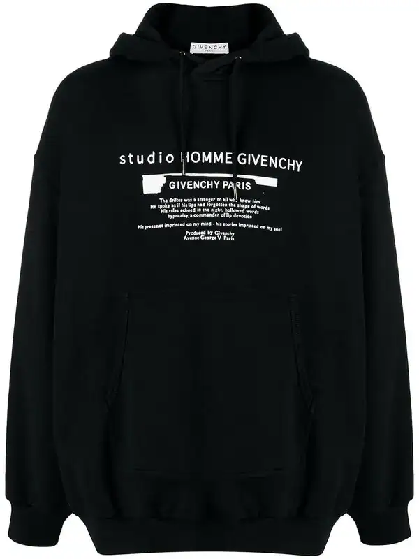 Givenchy Oversized Hoodie In Black - 15% Off | Editorialist