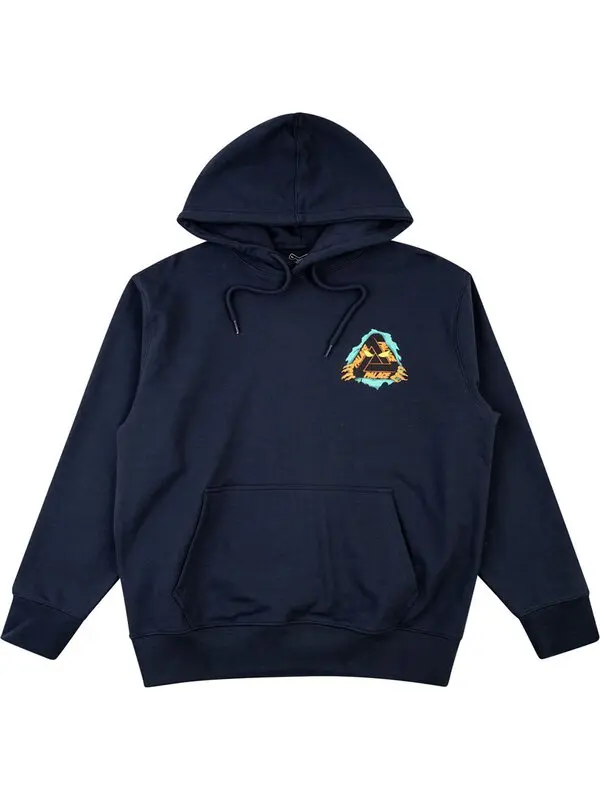 PALACE Tri-ripper Logo-print Hoodie - Blue