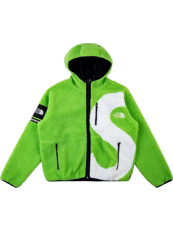 Supreme X The North Face S Logo Fleece Jacket In Green | Editorialist 