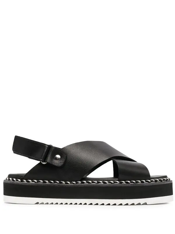 Agl Marta Criss-cross Sandals - Black