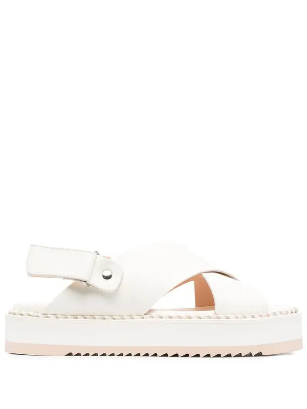 Agl Marta Criss-cross Sandals - White