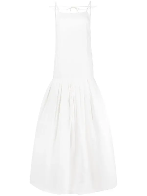 Jacquemus Spaghetti-Strap Drop-Waist Dress In Neutrals - 68% Off |  Editorialist