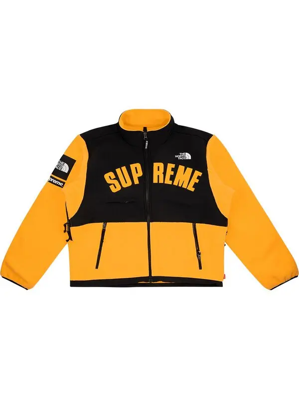 Supreme X The North Face Arc Logo Fleece Jacket - Yellow