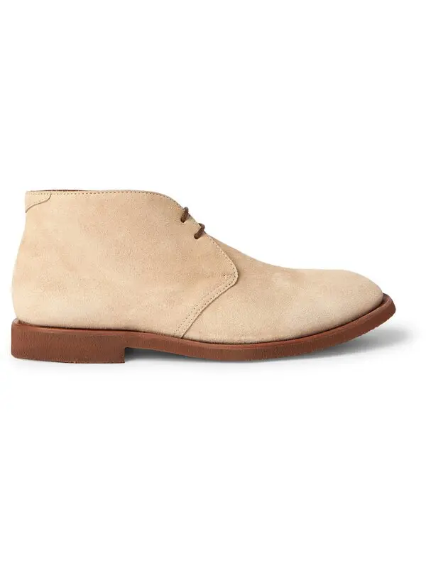 Brunello Cucinelli Suede Desert Boots In Brown - 50% Off  display picture 2