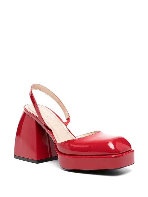 NODALETO Bulla Jones Patent-leather Pumps - Red
