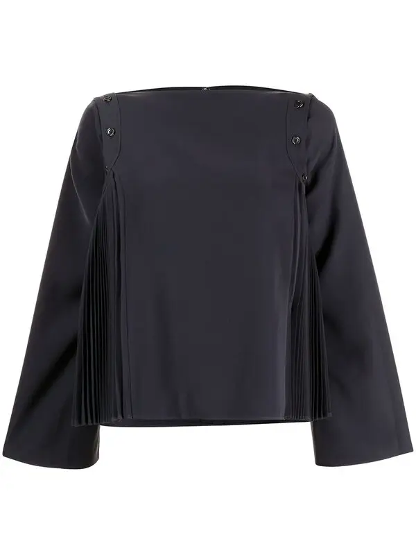 ADEAM Peony Crepe Top
