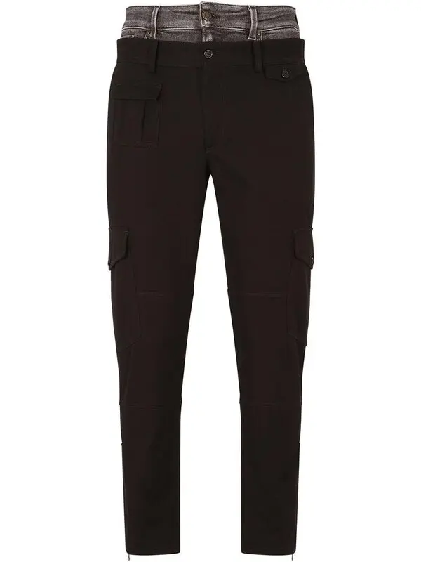 Dolce & Gabbana Double-waist Straight-leg Trousers
