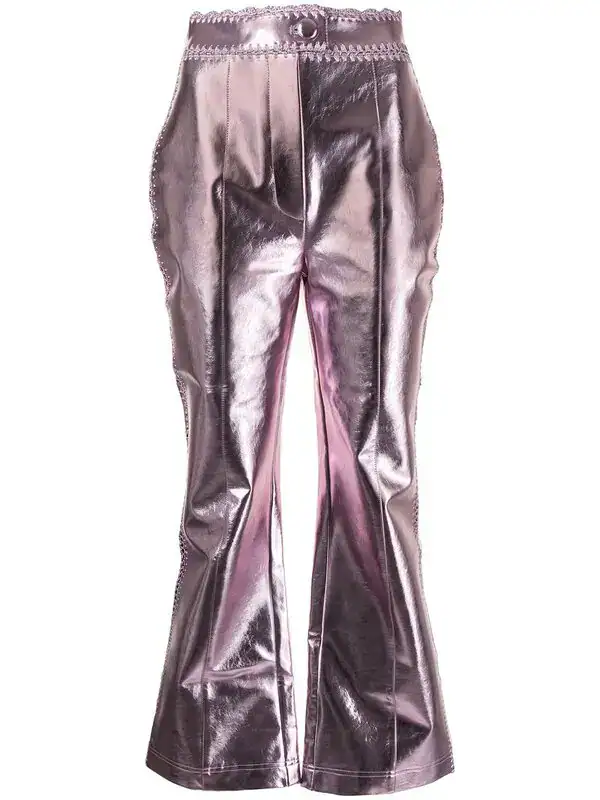 Cool Cat Metallic-effect Trousers