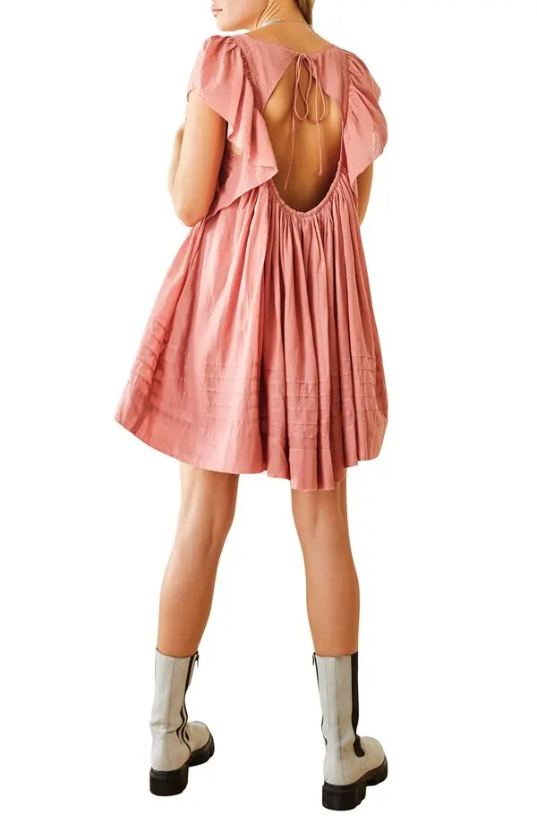free people pink babydoll dress Free People Sweet Surrender Pink Denim Babydoll Sun