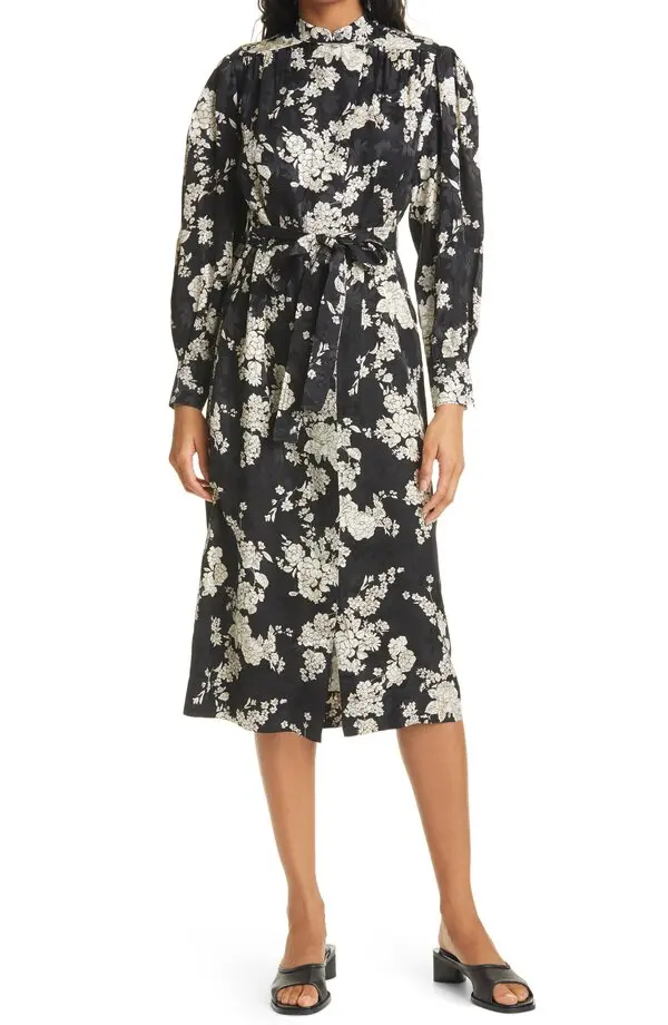 rebecca taylor long sleeve dress Babydoll Long Sleeve Dress Black / XS