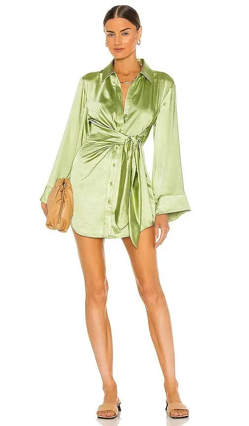 Song Of Style Marta Dress In Green In Pistachio Green - 12% Off  