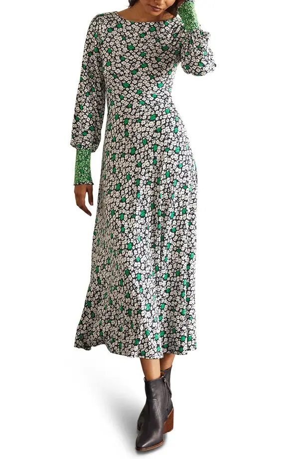 boden puff sleeve jersey midi dress Buy Naomi Smocked Long - Blue At 58% Off Grouping:RevisedMD