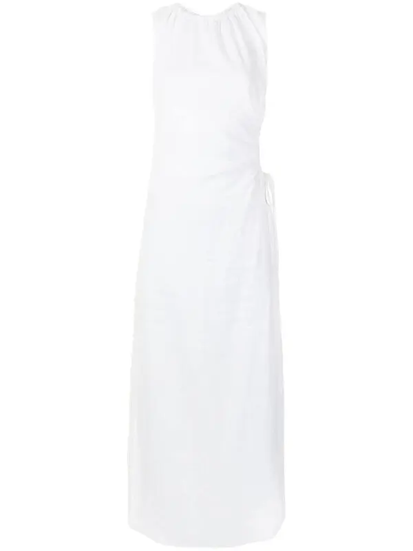 white christmas dresses Sir Blanche Cut Out Dress in Bone – Coco & Lola main image 0