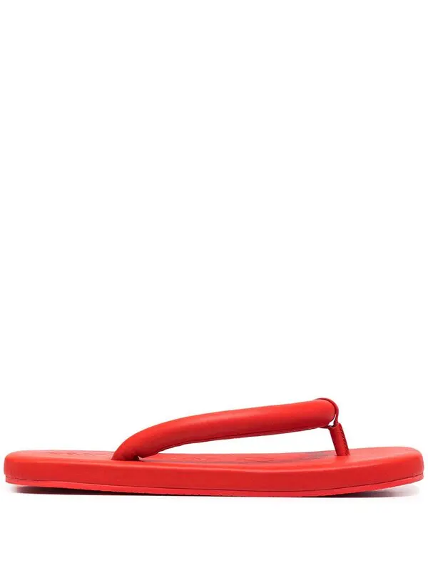 Camper Hastalavista Leather Flip Flops - Red