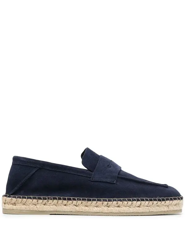 Zegna Suede Penny Espadrille Zegna Suede Penny Espadrilles - Brown | Editorialist main image 2