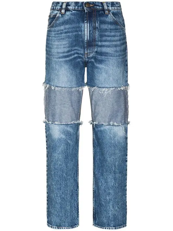 MAISON MARGIELA Reverse-panel High-rise Boyfriend Jeans