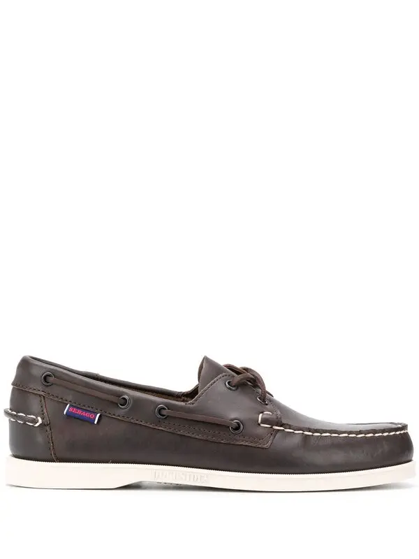 SEBAGO Lace-detail Boat Shoes - Brown