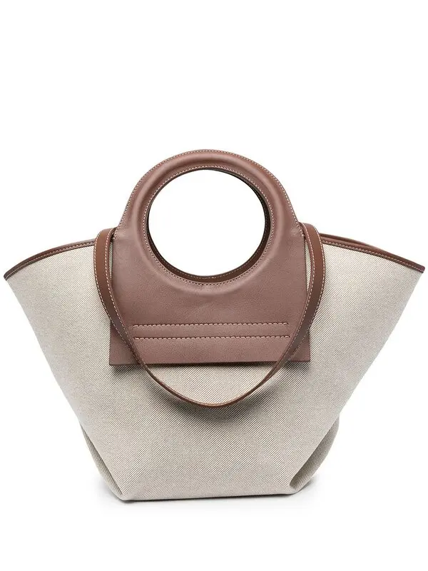 Hereu Open-top Canvas Tote - Neutrals