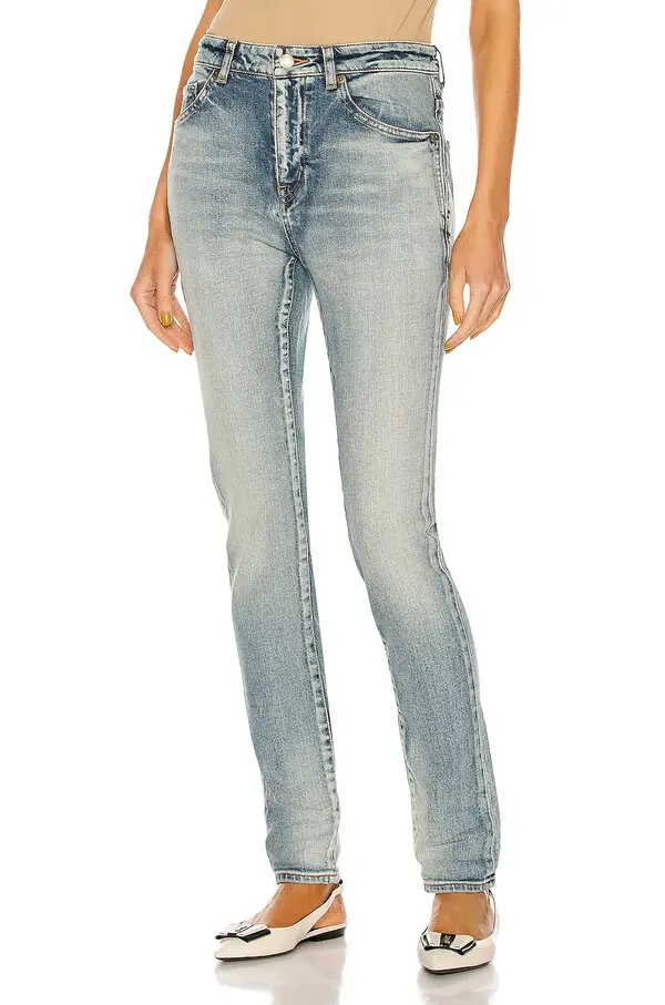 Saint Laurent Medium Waist Skinny Jeans