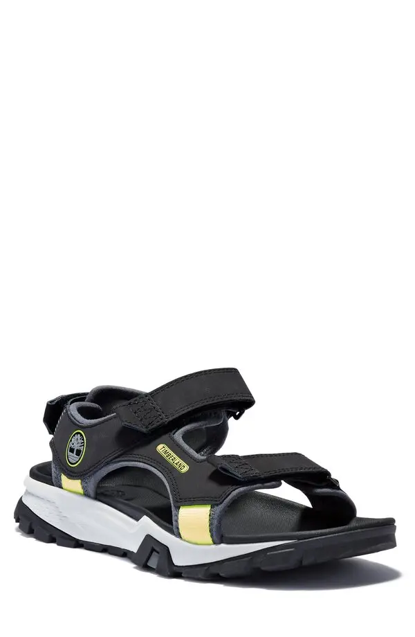 Timberland Garrison Trail Sandal - Black Leather | Editorialist display picture 1