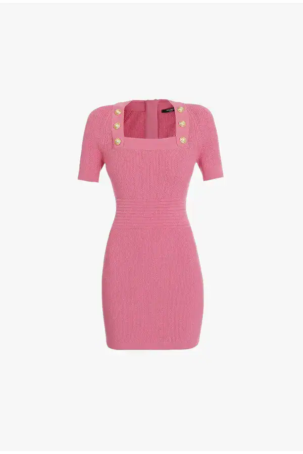 slim fit dress slacks Jessica Bara Kennedy Gold Button Collared Mini Dress – JESSICA BARA