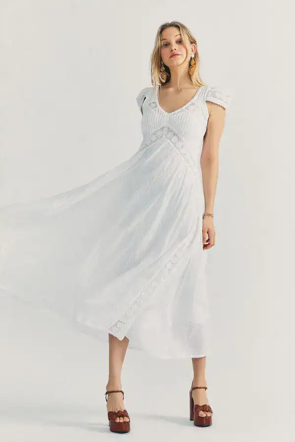knee length dresses for ladies Petal and Pup Women's Archer Midi Dress