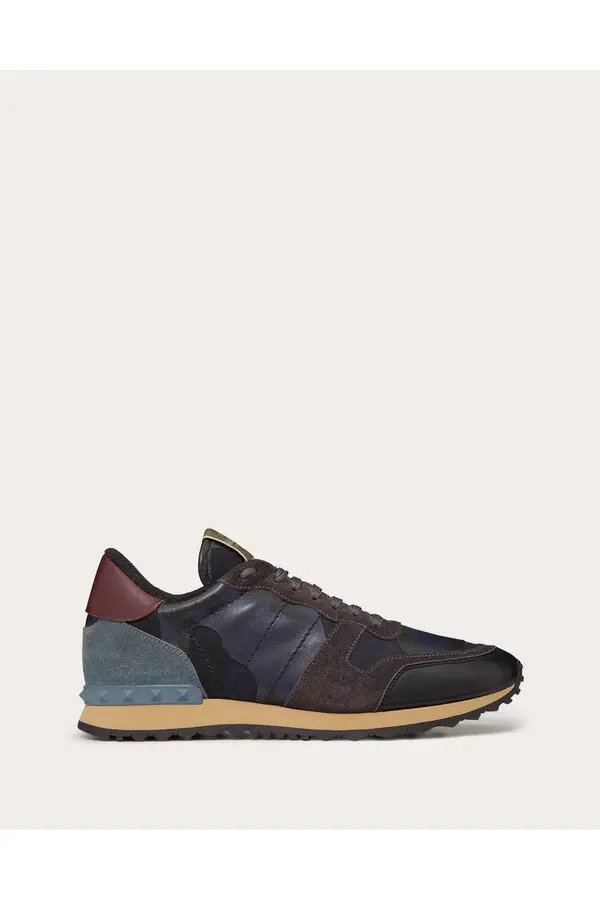 Valentino Garavani Camouflage Sneaker fabric/leather.  - Rubber stud  -  -
- Valentino Garavani Rockrunner Camouflage-Print Canvas  main image 4