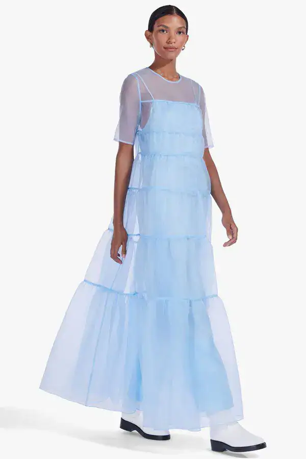 blue heart cut out dress Cherub's Touch Cutout Size:110-116 complete with charming heart 20230327NEW 9 Caribbean Beach Wedding