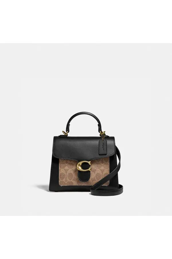 Buy Coach Tabby Top Handle 20 In Signature Canvas - Black At 30% Off ...