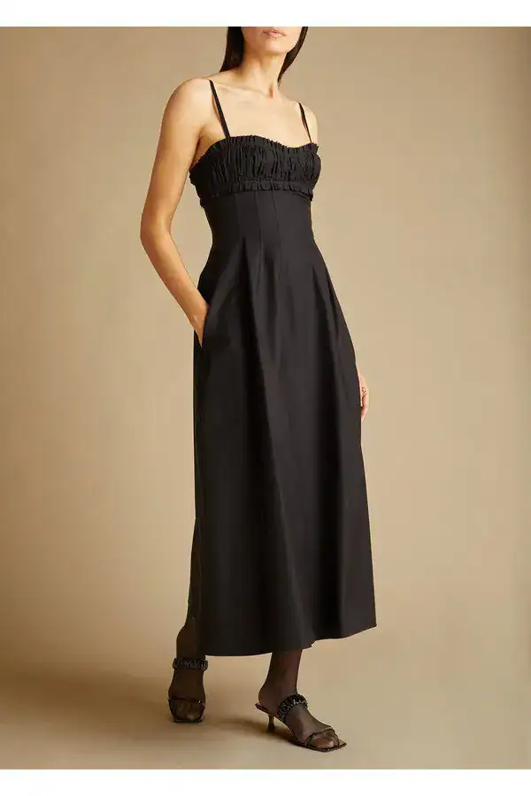 asceno black polka dot dress Afterdark Lace Asymmetrical Mini Dress | Black Polka Dot | Womens main image 0