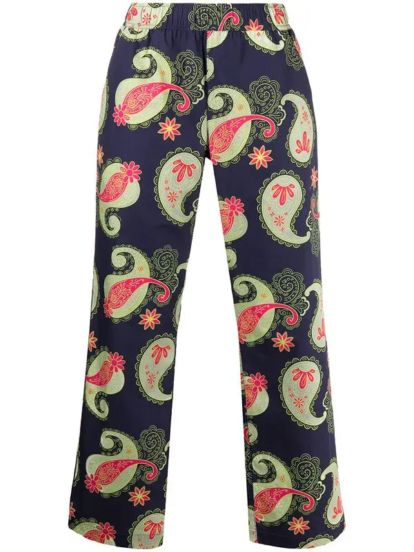 RASSVET Paisley Print Straight Trousers