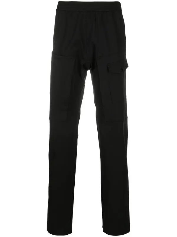 Stone Island Cargo-pocket Straight-leg Track Pants - Black