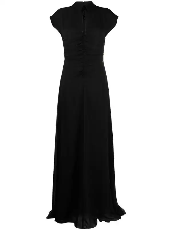 chinese dress ladies FARES Gathered Waist Knit Dress – Pebble main image 0