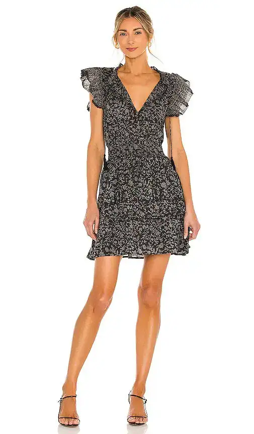 Cleobella Rachelle Mini Dress In Black - Raja Block Black | Editorialist