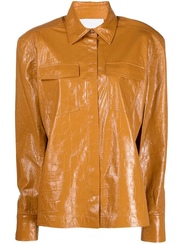 Remain Birger Christensen Oversized Leather Jacket