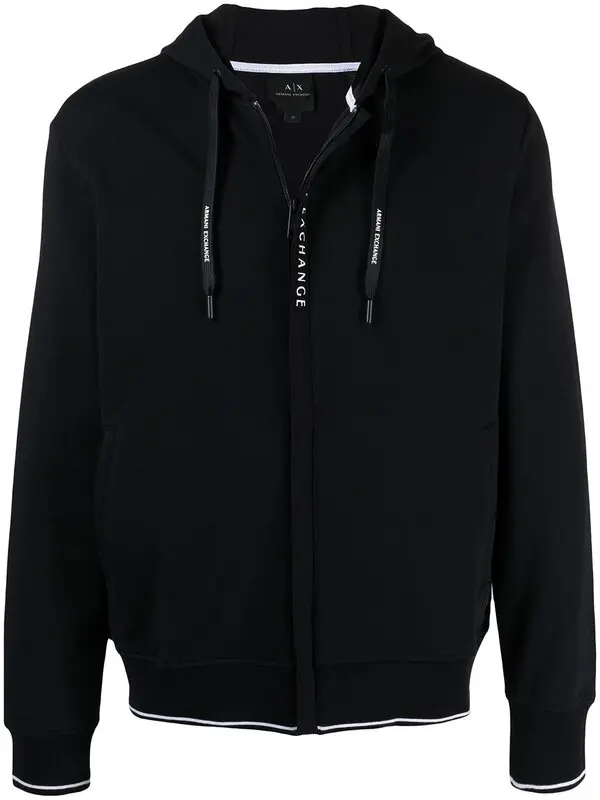 Armani Exchange Logo-print Zip-up Hoodie