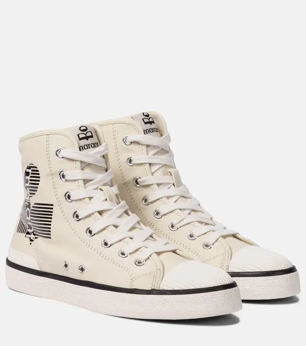 Isabel Marant Benkeen Canvas Sneakers - White
