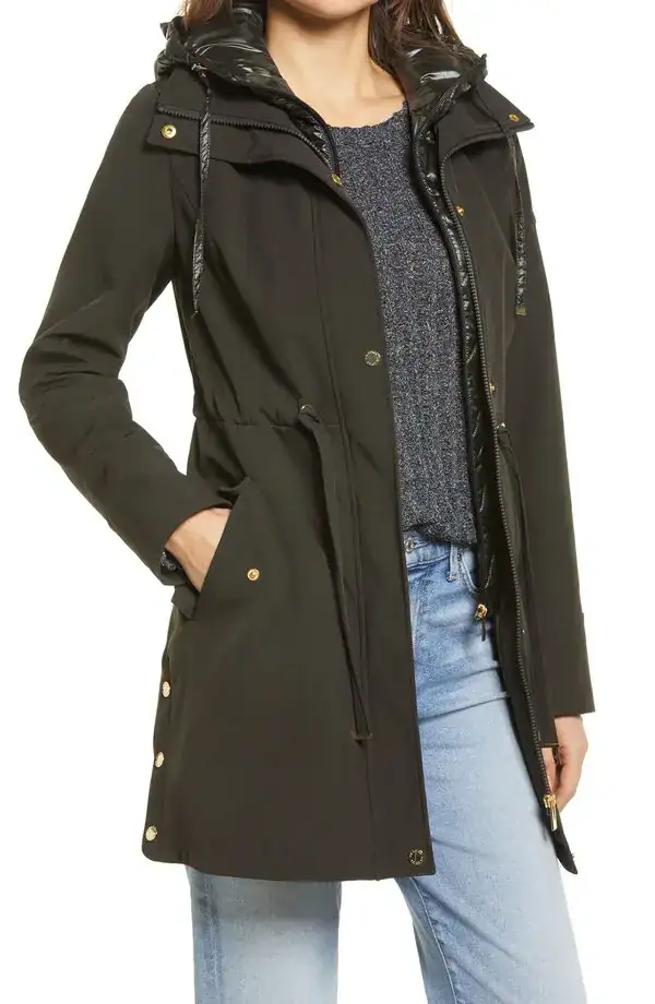 Nordstrom Via Spiga Soft Shell Coat Via Spiga Water Repellent Coat